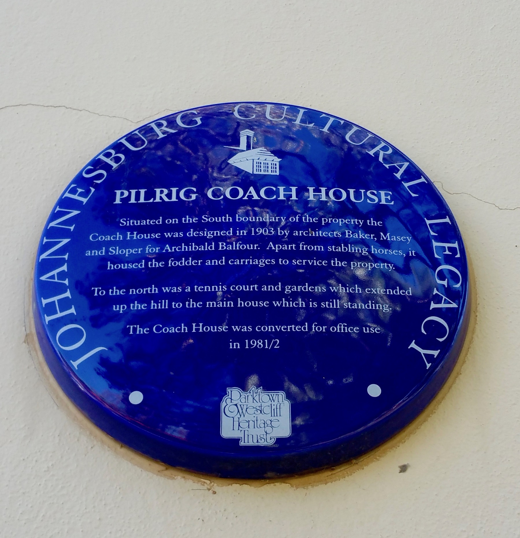 Pilrig Coach House Parktown | The Heritage Register
